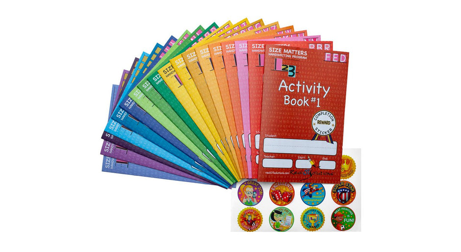 Handwriting Practice Workbooks | Real OT Solutions® | Size Matters ...